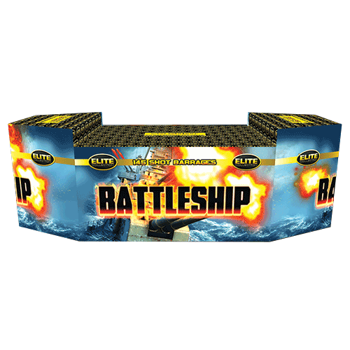 Battleship 145 Shot Fan Barrage Fireworks | Home Delivery Online Fireworks