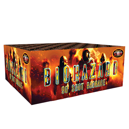 Bio-Hazard 90 Shot Barrage | Home Delivery Fireworks
