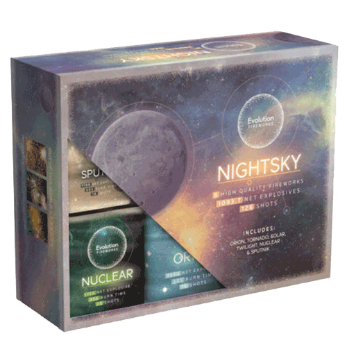 Night Sky 6pce Barrage Pack | Home Delivery Fireworks
