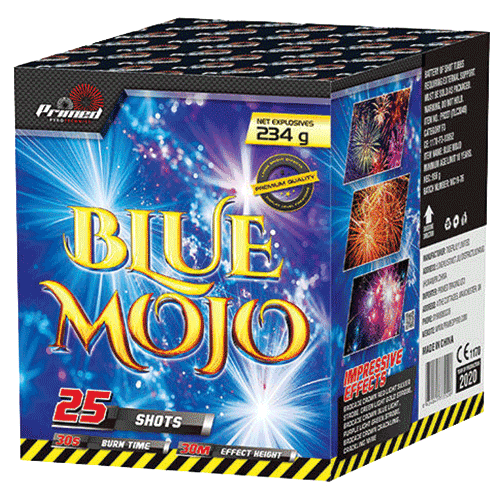 Blue Mojo 25 Shot Gender Reveal Barrage | Home Delivery Fireworks