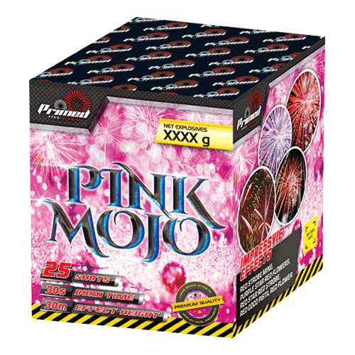 Pink Mojo 25 Shot Gender Reveal Barrage | Home Delivery Fireworks