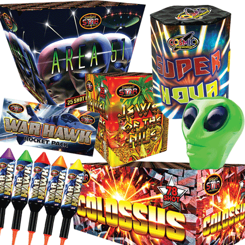 Colossus Bundle - High Impact - 10pce | Home Delivery Fireworks